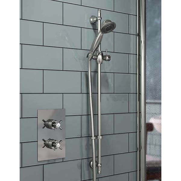 Bristan 1901 Traditional Shower Pack with Adjustable Riser 1901 SHWR PK ...