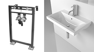 Abacus Easi Plan Fixing Frames | Wall Mounted Toilet & Basin Frames