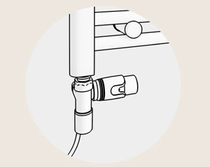Eastbrook Matt Black Corner Dual Fuel TRV Radiator Valves - 54.0028
