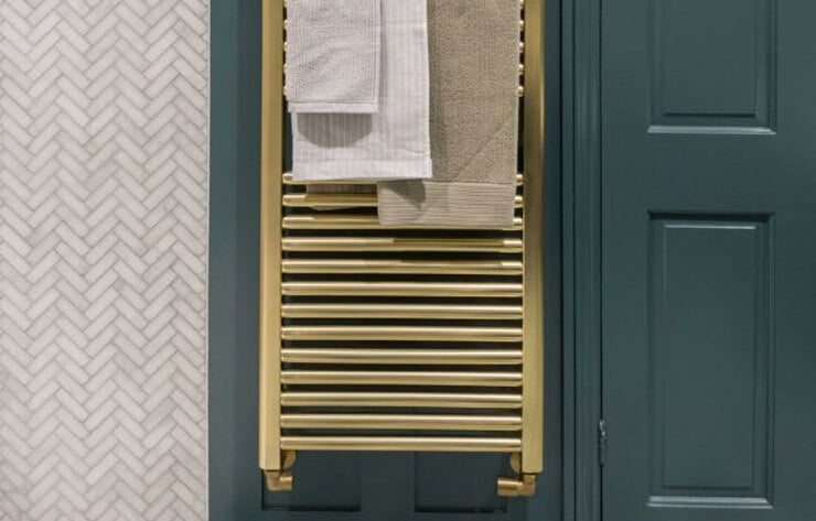 JTP Brushed Brass Straight Manual Radiator Valves - 23RVSBBR