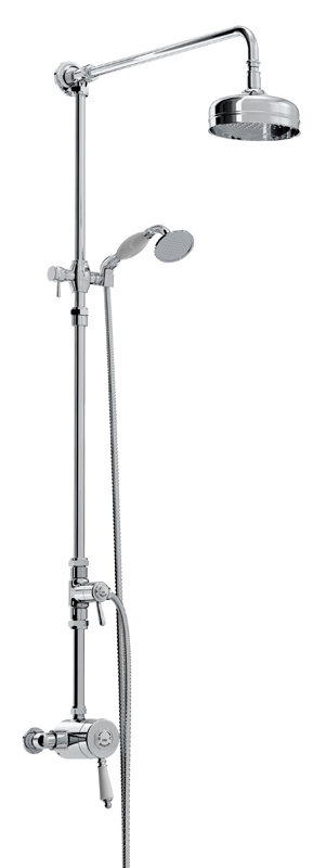 Bristan 1901 Exposed Sequential Chrome Shower Valve with Rigid Riser ...
