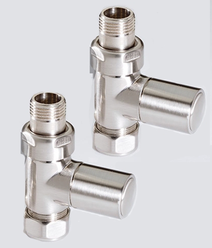 MHS Radius 15mm Straight Manual Valve Brushed Satin - VLVRAD-SB