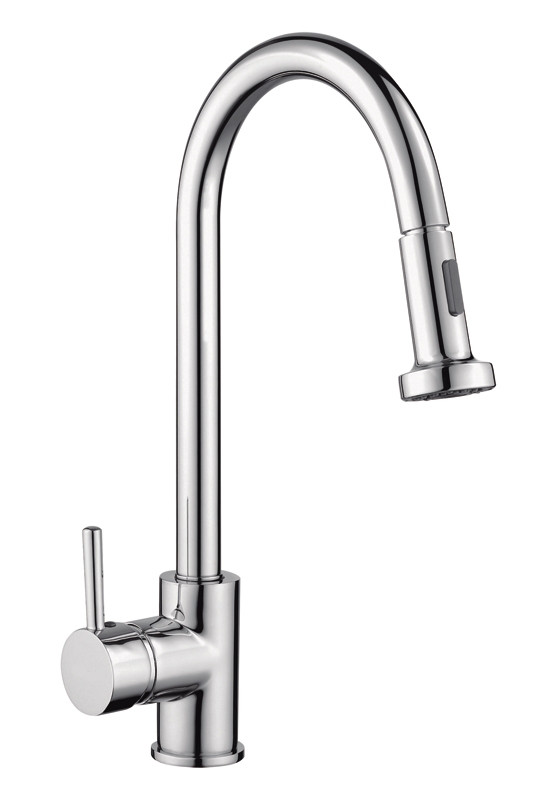 RAK Pull Out Kitchen Sink Mixer Tap with Side Lever RAKKIT013 - RAKKIT013