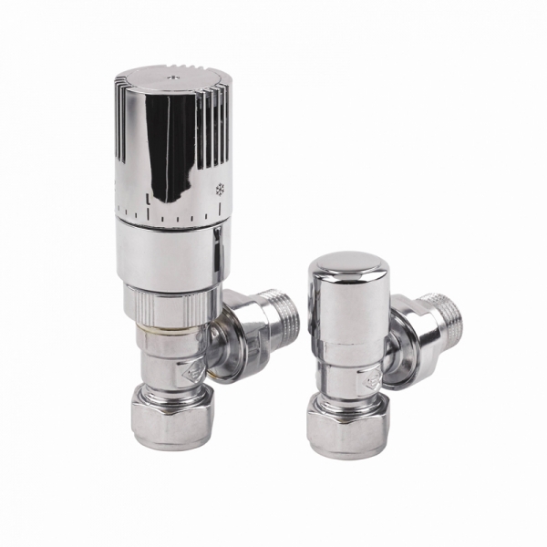 Rads 2 Rails Finchley Chrome Angled TRV Valve - VLVFIN-APTRV