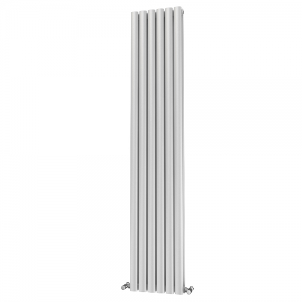 Riviera Ovalo White Elliptical Tube Designer Radiator Double Panel 1800 ...