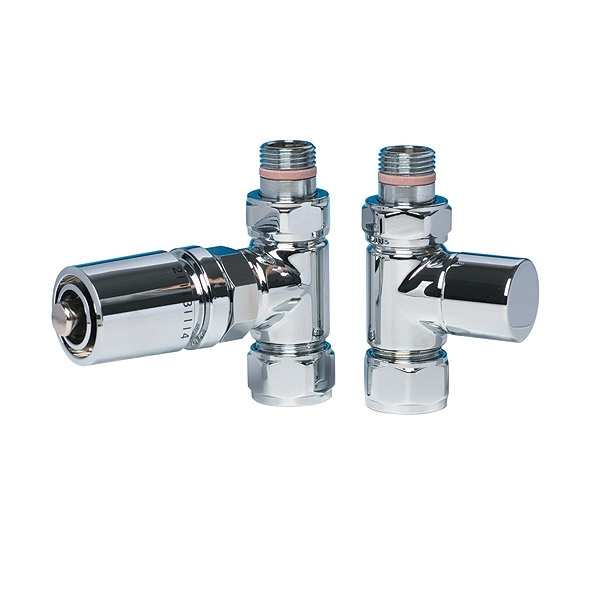 Apollo Italian Luxury TRV Straight Radiator Valves 15mm LCTRV15S - LCTRV15S