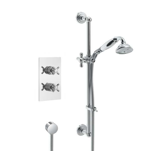 Bristan 1901 Traditional Shower Pack with Adjustable Riser 1901 SHWR PK ...