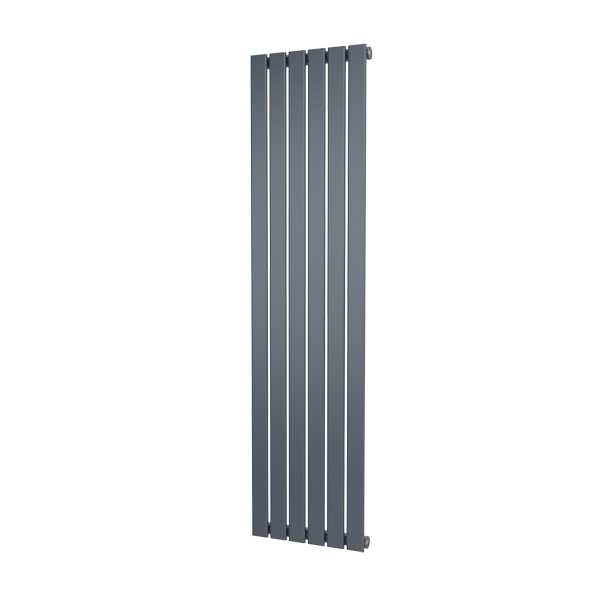 Riviera Anthracite Plano Flat Tube Designer Radiator Single Sided 1600 ...