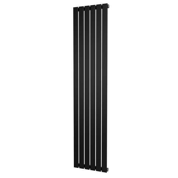 Riviera Black Plano Flat Tube Designer Radiator Single Sided 1800 x ...