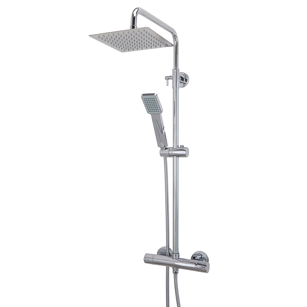 Highlife Nairn 2 Chrome Exposed Thermostatic Adjustable Riser Shower ...