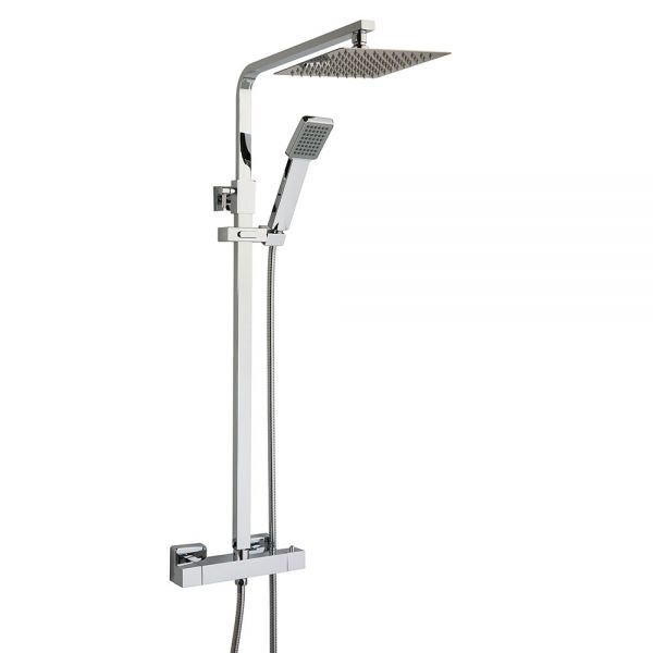 Highlife Orkney 2 Chrome Exposed Thermostatic Rigid Riser Shower Kit ...