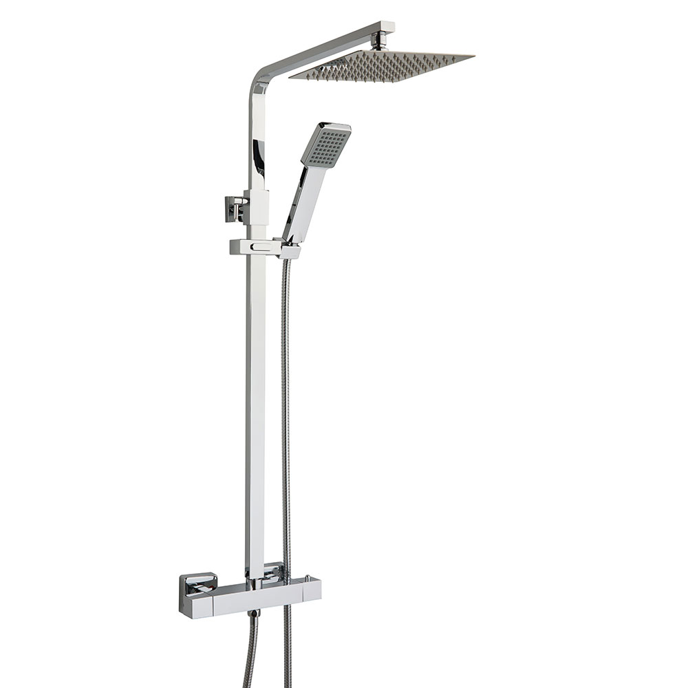 Highlife Orkney 2 Chrome Exposed Thermostatic Rigid Riser Shower Kit ...