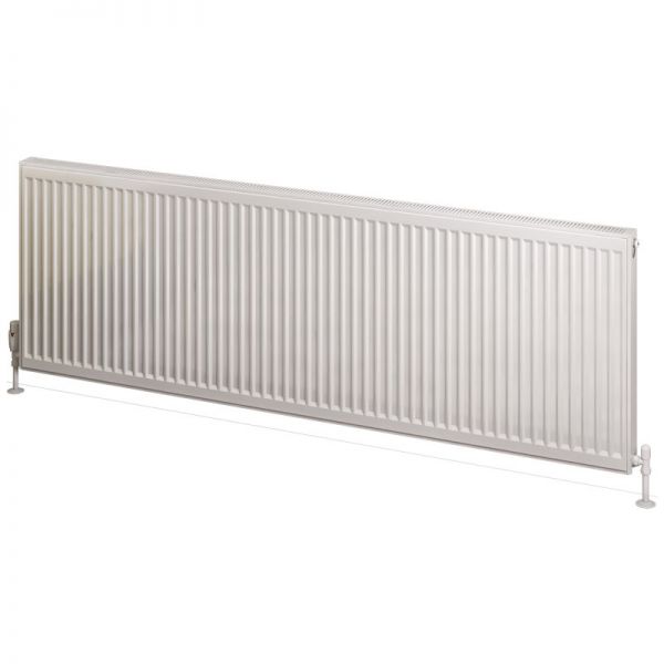 Eastbrook Type 21 600 x 1800 Gloss White Central Heating Radiator - 25.0117