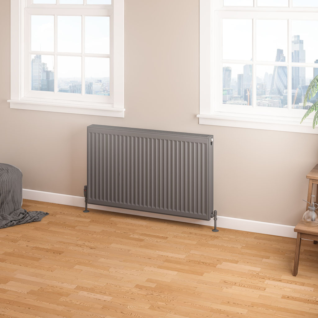 Eastbrook Type 22 600 x 1000 Matt Anthracite Central Heating Radiator ...