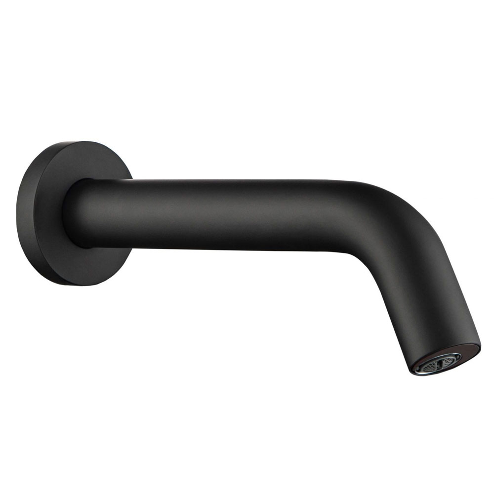 JTP VOS Matt Black Wall Mounted Sensor Basin Spout - 280513MB