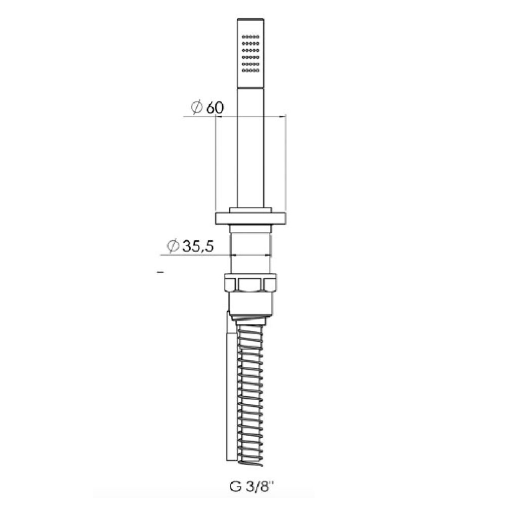 JTP Chrome Pull Out Round Microphone Hand Shower - 71130RD