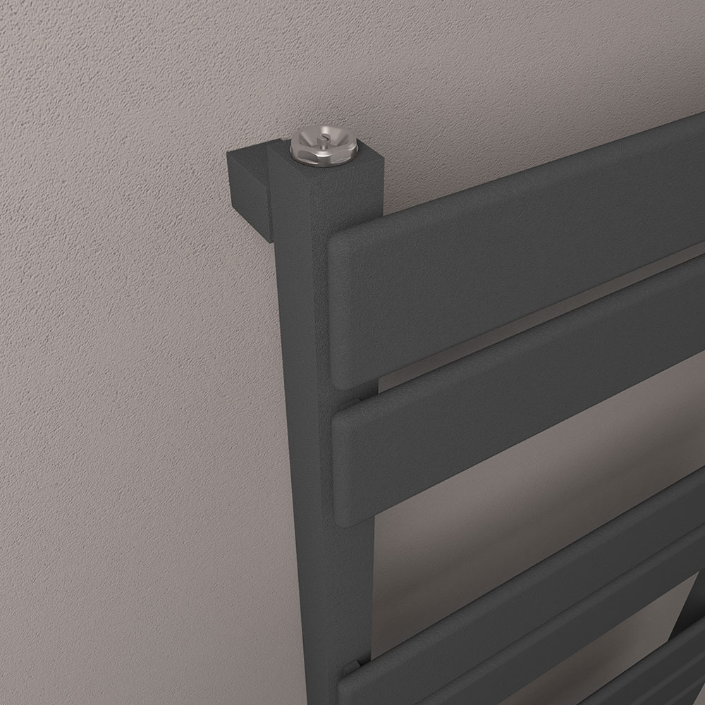 Eastbrook Deddington 800 x 600 Matt Anthracite Designer Towel Rail - 89 ...