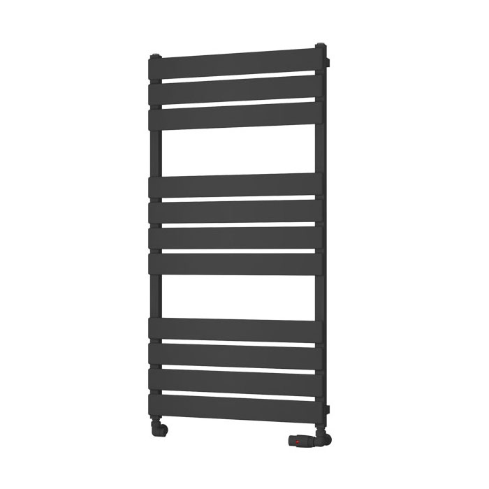 Eastbrook Deddington 1200 x 600 Matt Anthracite Designer Towel Rail ...