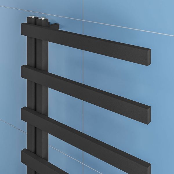 Eastbrook Platani 1800 x 500 Matt Anthracite Designer Towel Rail - 89.1344