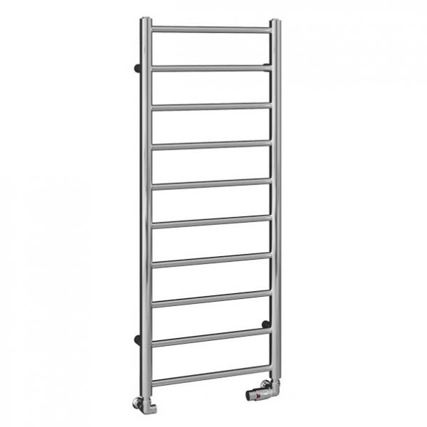 Eastbrook Tuscan Round 1200 x 500 Chrome Towel Rail - 89.1598