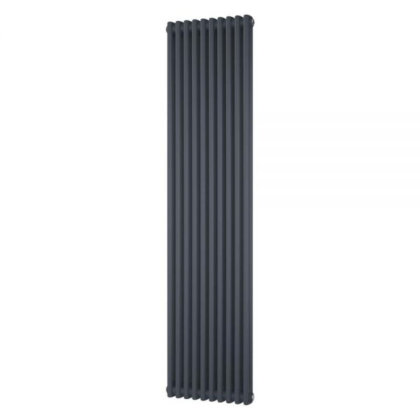 Riviera Trade 1800 x 460 Anthracite Vertical 2 Column Radiator - DR-A ...