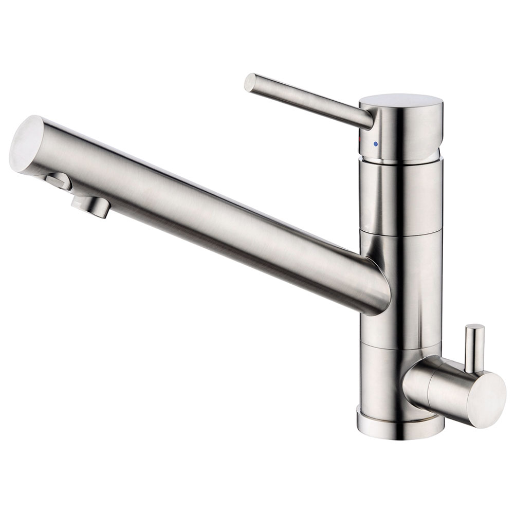 Clearwater Alpha Brushed Nickel Filtered Water Monobloc Kitchen Sink ...