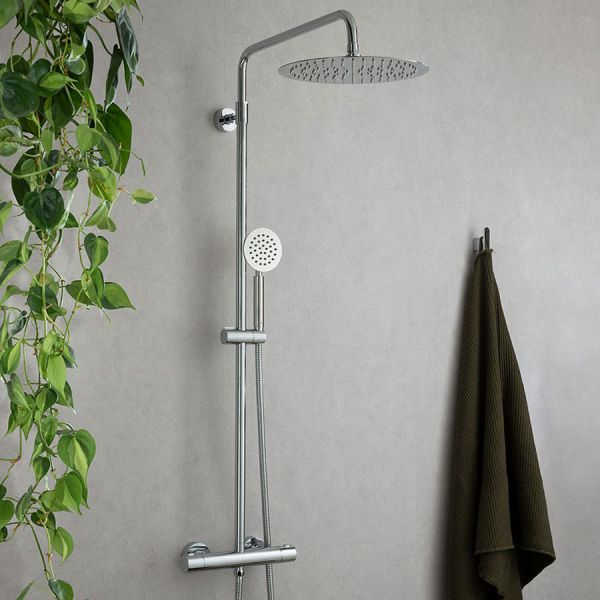 Vado Aquablade Round Thermostatic Shower Kit with Handset - AQB-149T ...