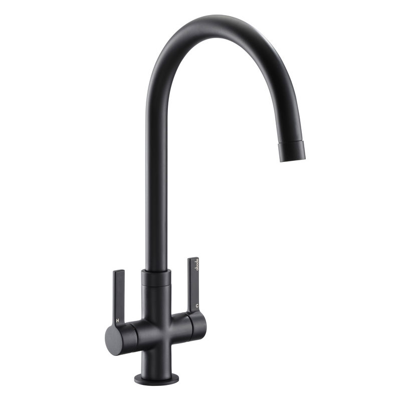 Abode Pico Matt Black Monobloc Kitchen Mixer Tap - AT2095