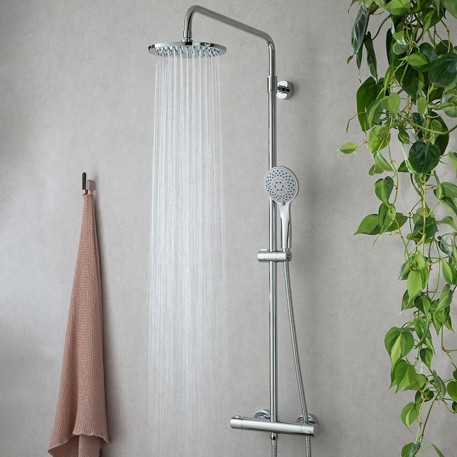 Vado Atmosphere Thermostatic Shower Kit with Handset - ATM-149T-RRK-RO-CP