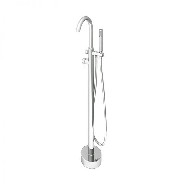 Abacus Iso Chrome Floor Standing Bath Shower Mixer Tap - TBTS-34-3602