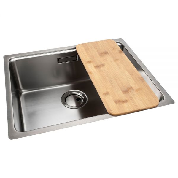Abode System Sync Large Single Bowl Stainless Steel Kitchen Sink - AW5143