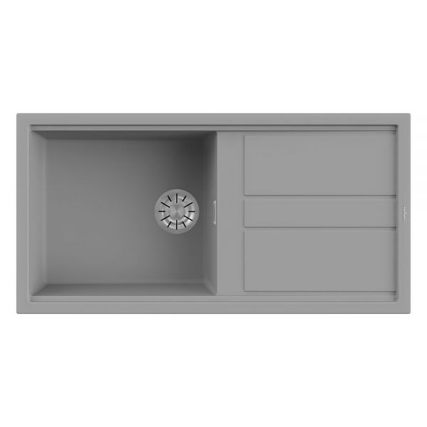 Reginox Best Grey 1 Bowl Granite Kitchen Sink 1000 x 510mm - BEST10LG