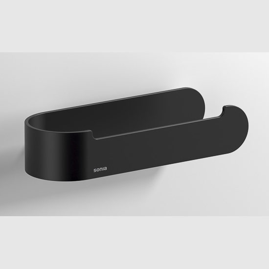 Sonia S5 Black Open Toilet Roll Holder BO 176472 sonia-s5-black-open-toilet-roll-holder-bo-176472
