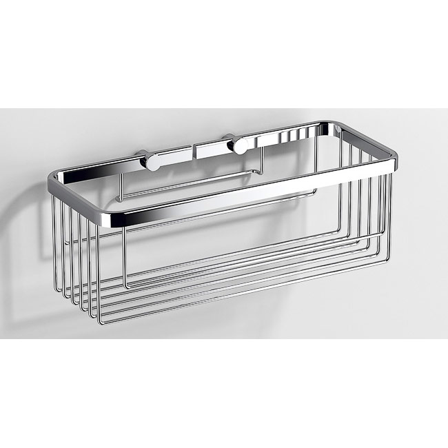 Sonia Chrome Rectangular Shower Basket - BO-189786