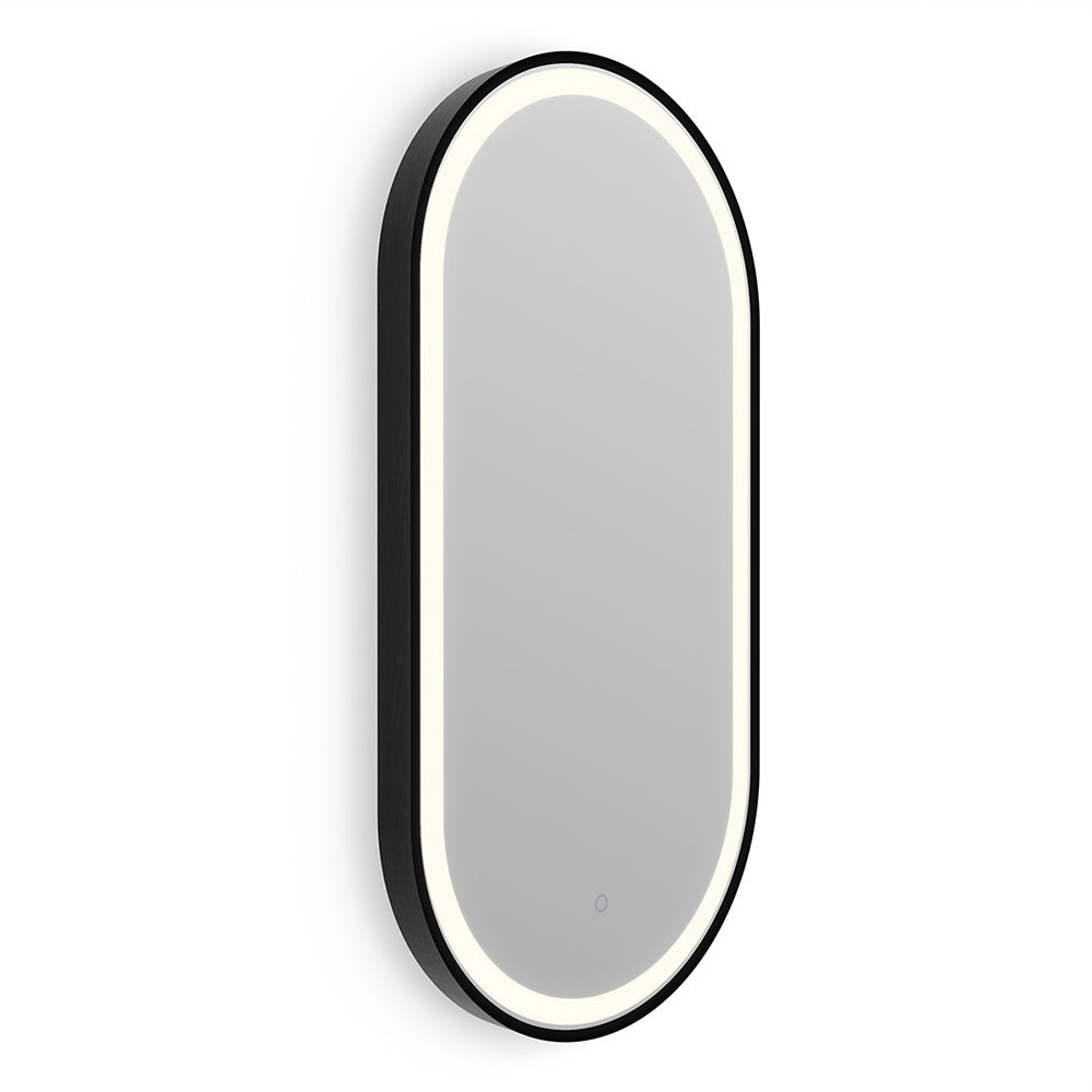 Origins Living Lomax Light Capsule Brushed Black LED Bathroom Mirror ...