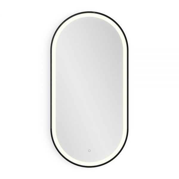 Origins Living Lomax Light Capsule Brushed Black LED Bathroom Mirror ...