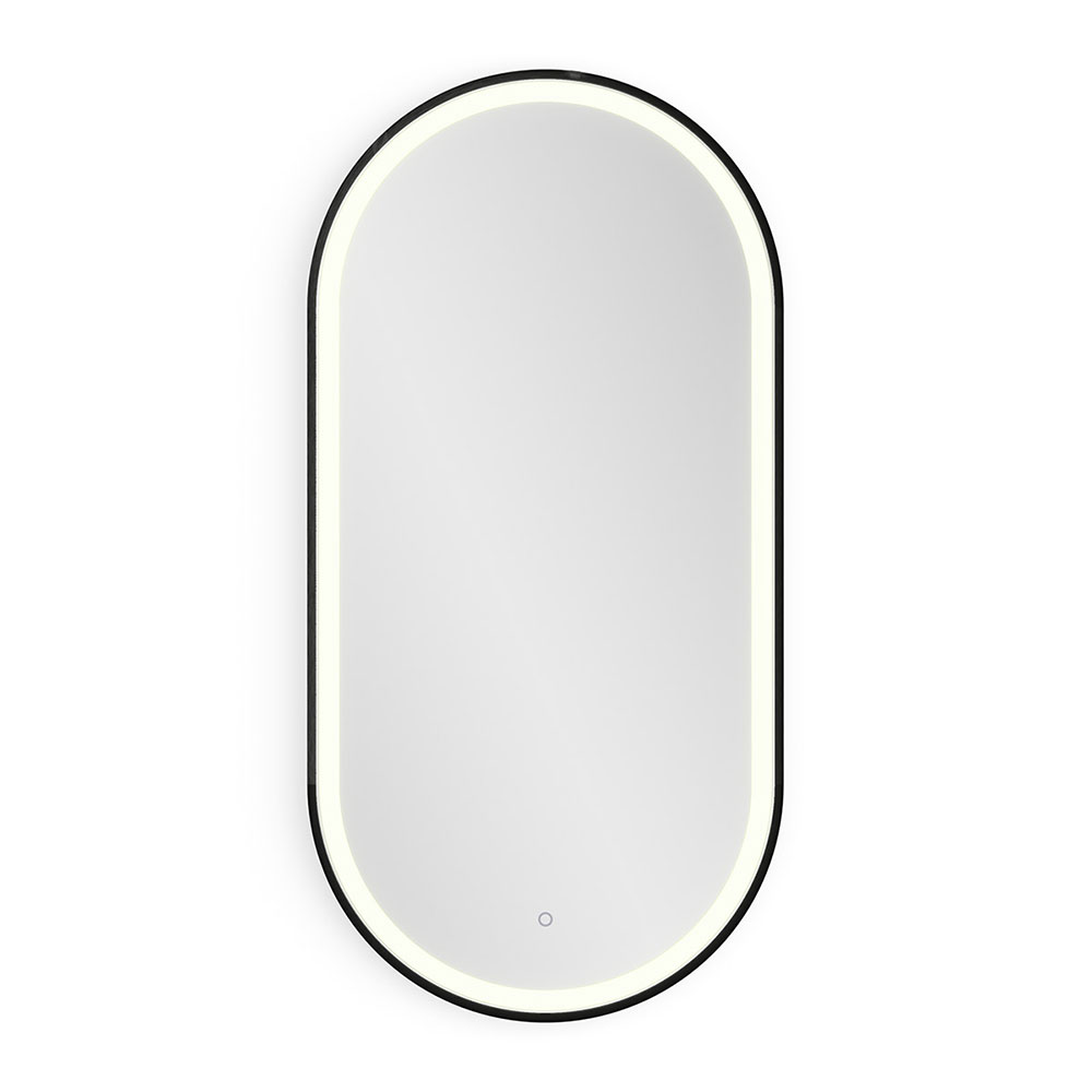 Origins Living Lomax Light Capsule Brushed Black LED Bathroom Mirror ...