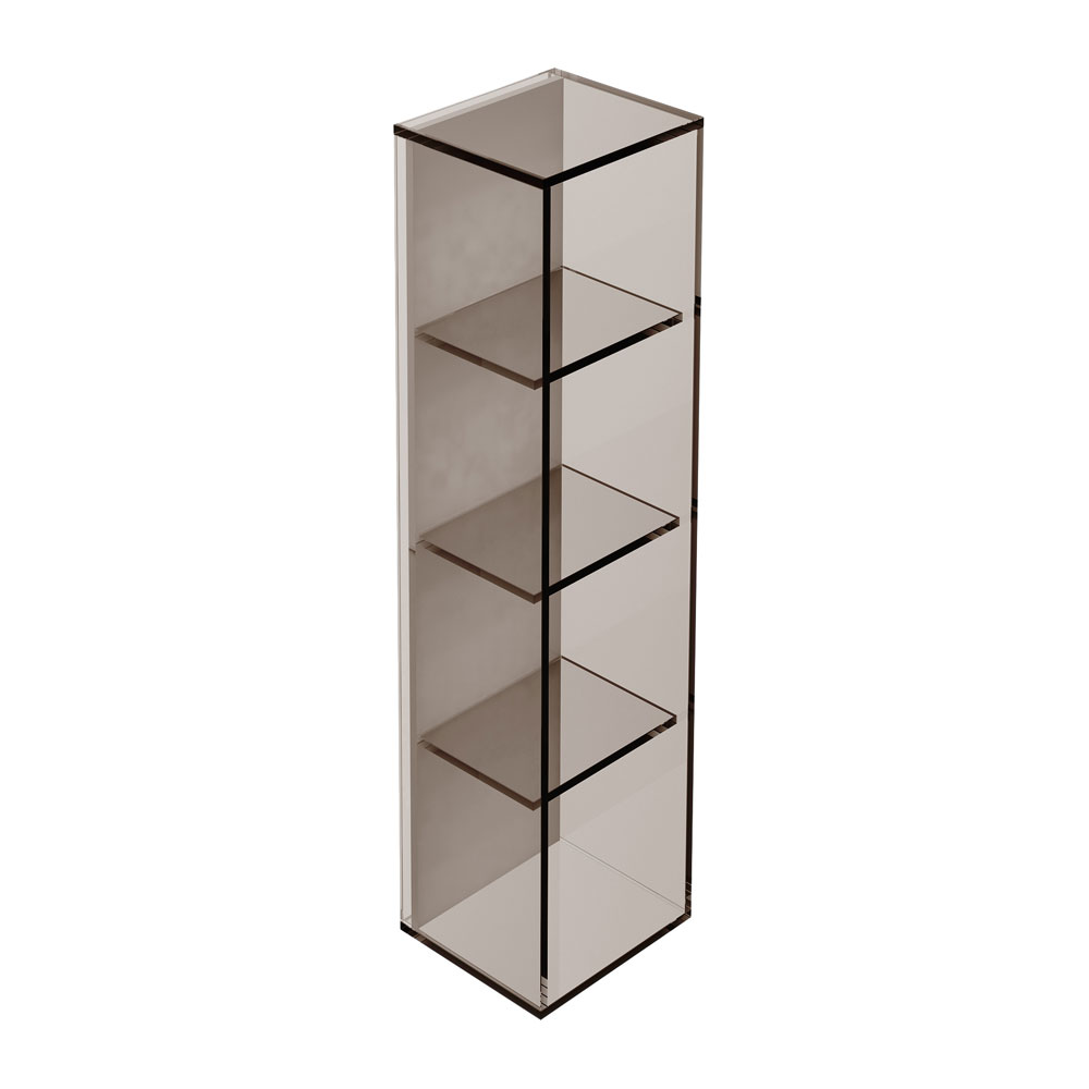 Origins Living Pier Bronze Glass 4 Box Rectangular Shelf - BO-B008493