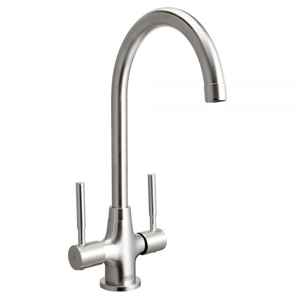 Bristan Dune Stainless Steel Mono Kitchen Mixer Tap - DUSNKSS