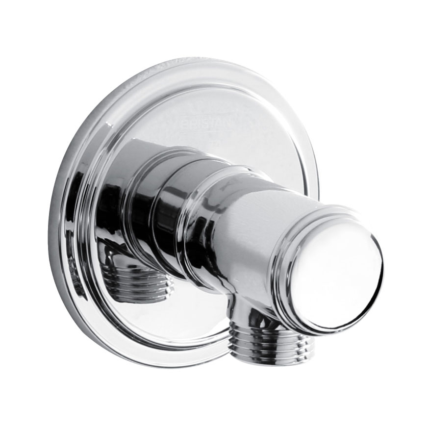 Bristan Traditional Round Wall Outlet Chrome TDARM WORD03 C - TDARMWORD03C
