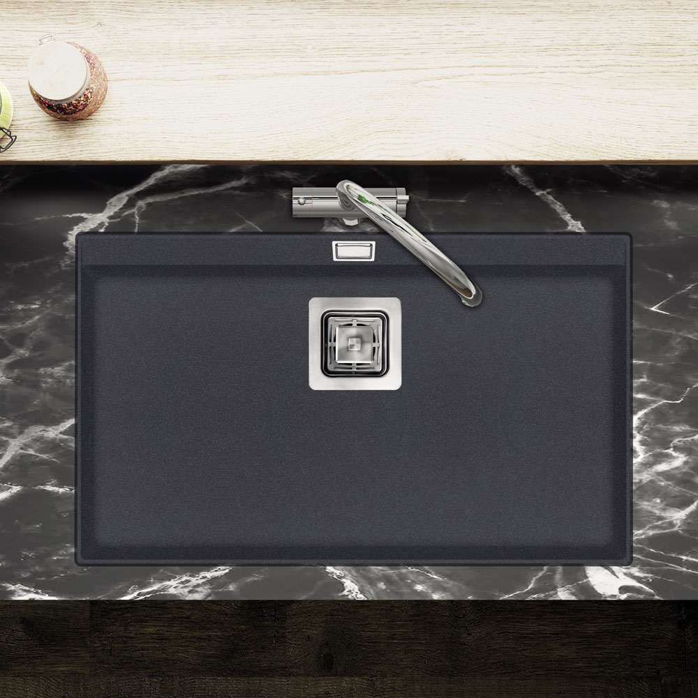 Clearwater Capri 1 Bowl Inset Slate Granite Kitchen Sink 740 x 455 ...