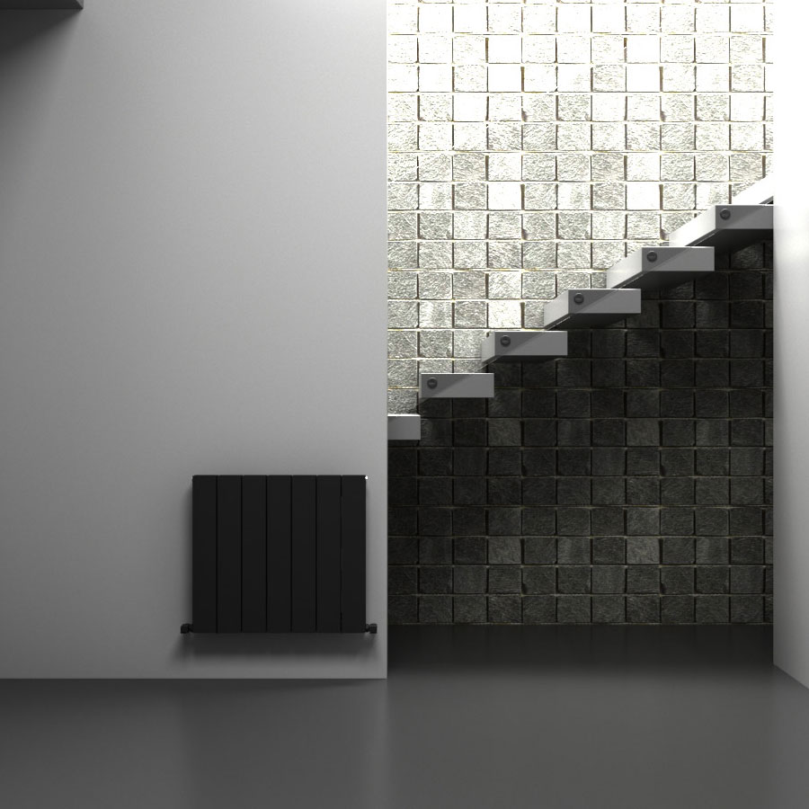 Carisa Nemo Double Black Aluminium Radiator 600 x 660mm ...