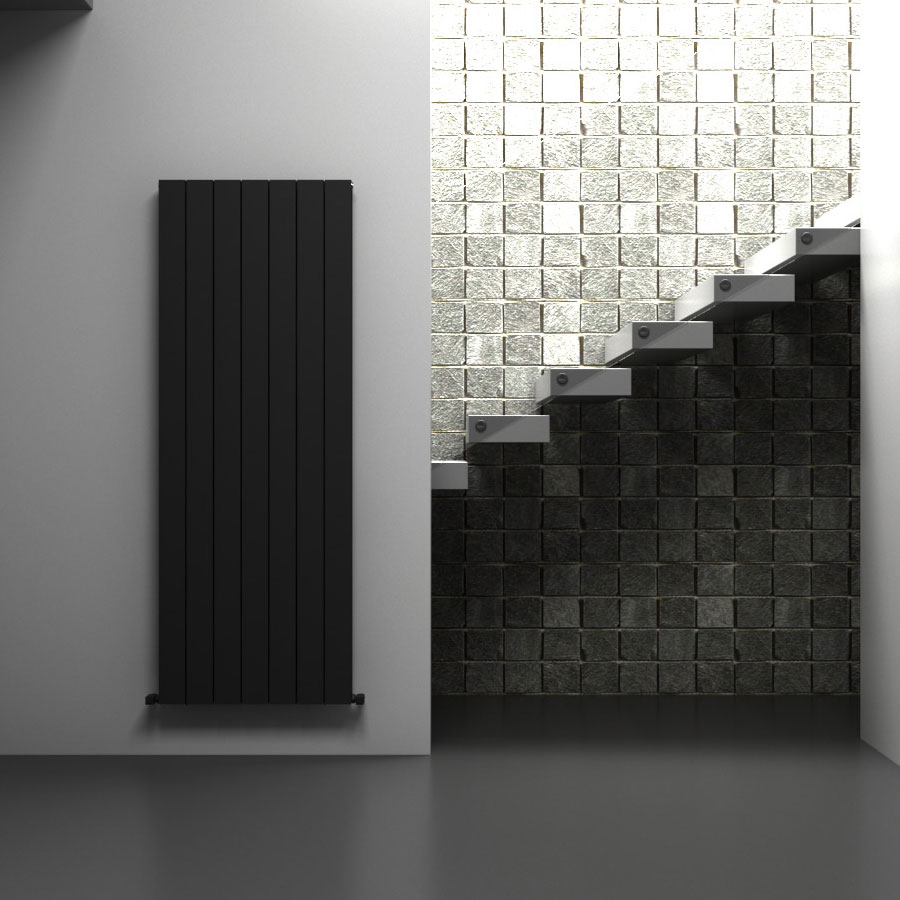 Carisa Nemo Double Black Aluminium Radiator 1800 x 660mm ...