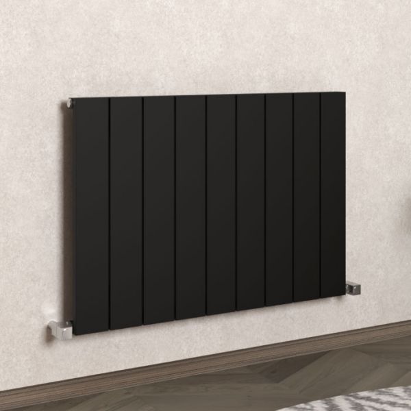 Carisa Nemo Single Black Aluminium Radiator 600 x 850mm ...