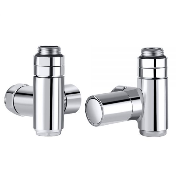 JTP Chrome Dual Fuel Radiator Valves - DFRVCH