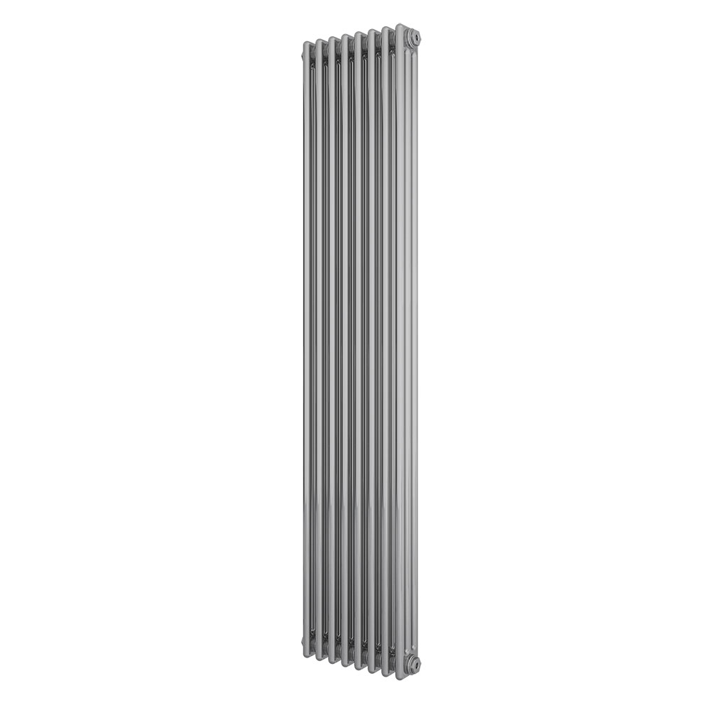 Eastbrook Rivassa 1800 x 473 Chrome Effect 3 Column Vertical Radiator ...