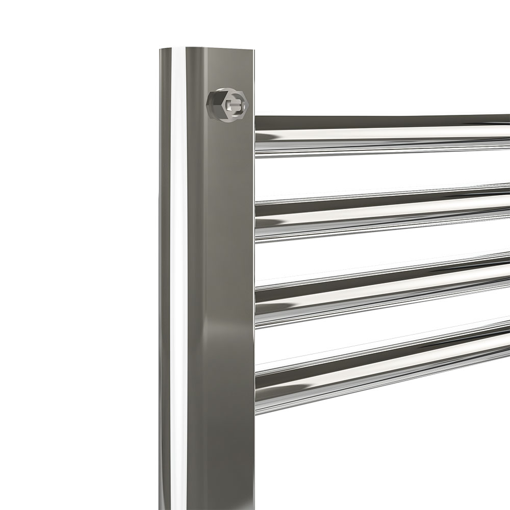 Eastbrook Biava Hidden Vent 360 x 400 Straight Chrome Towel Rail - 61.0074