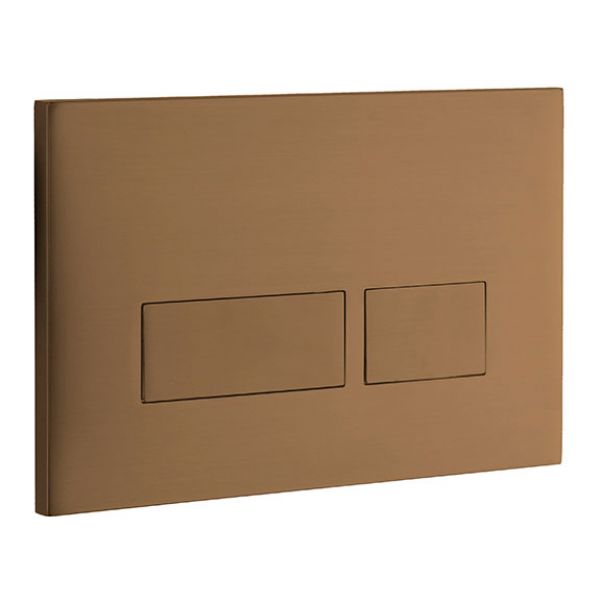 Abacus Trend 2S Stainless Steel Brushed Bronze Dual Flush Plate - EPPR-30-05BB