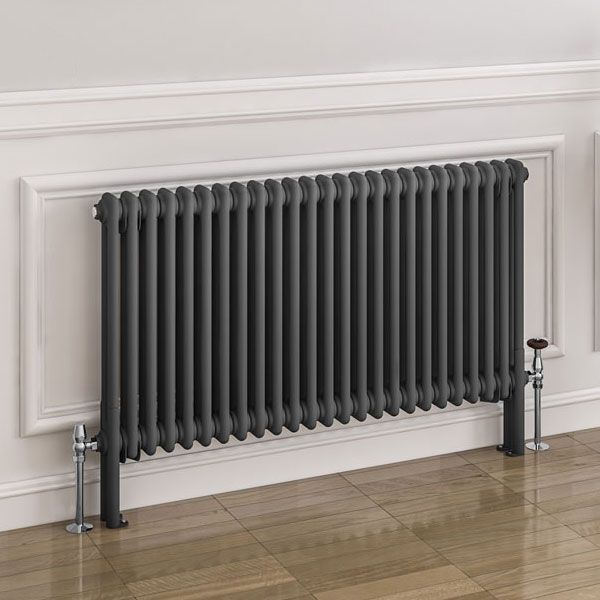 Eastbrook Imperia 600 x 1145 Matt Anthracite 2 Column Radiator - 41.0342