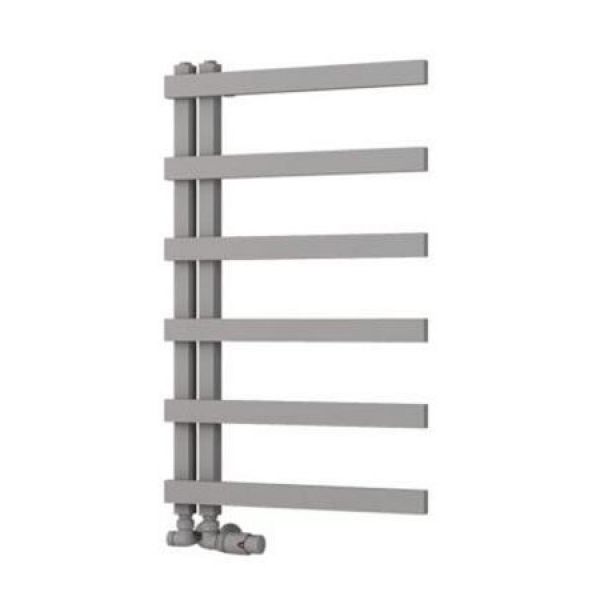 Eastbrook Platani 800 x 500 Matt Grey Designer Towel Rail - 89.1334